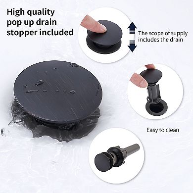 Widespread Bathroom Faucet in Oil-Rubbed Bronze