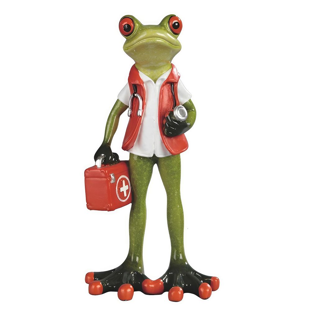 FC Design 6.5 H Doctor Frog Standing Figurine Decoration Home Room Decor