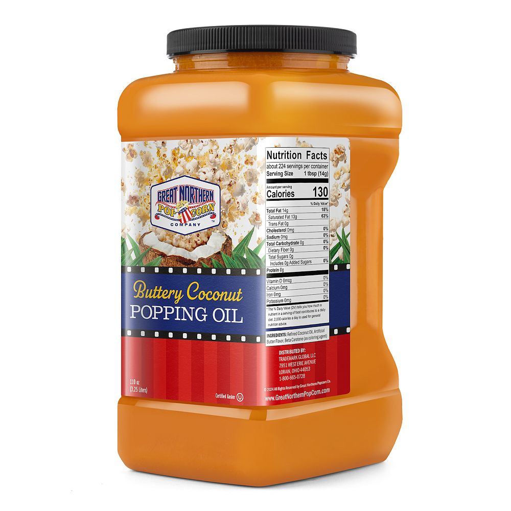 110oz Movie Theater Butter Coconut Oil For Popcorn Machine by Great ...