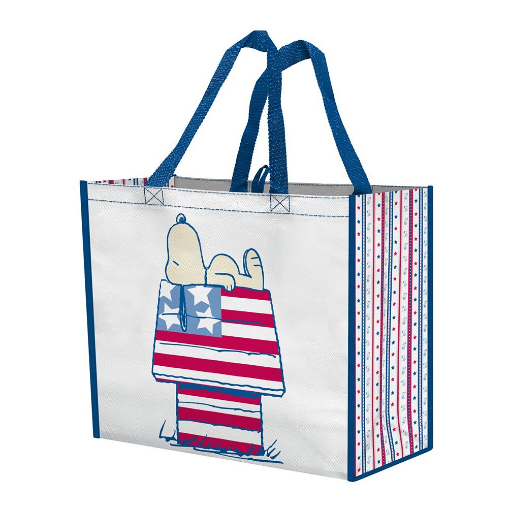 Peanuts XL Reusable Patriotic Tote Bag