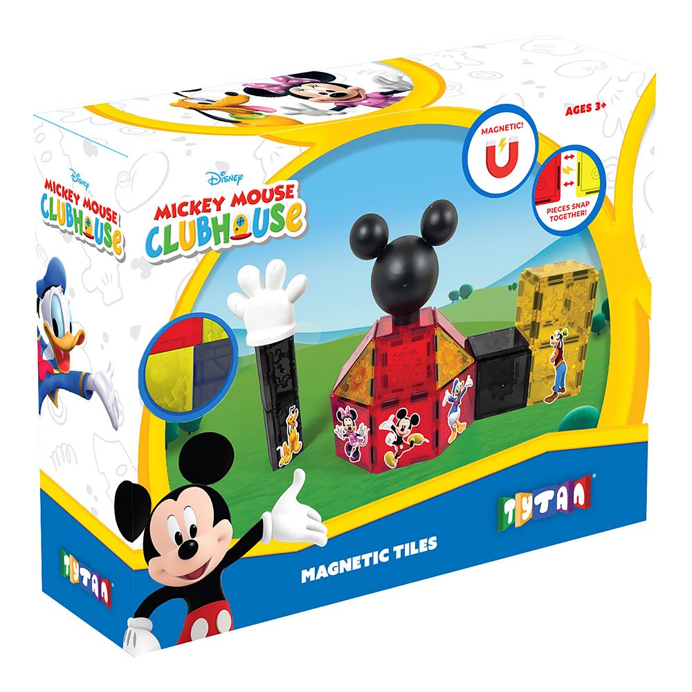 Disney Mickey Mouse Clubhouse Magnetic Tiles - 37-Piece Set by Tytan Toys
