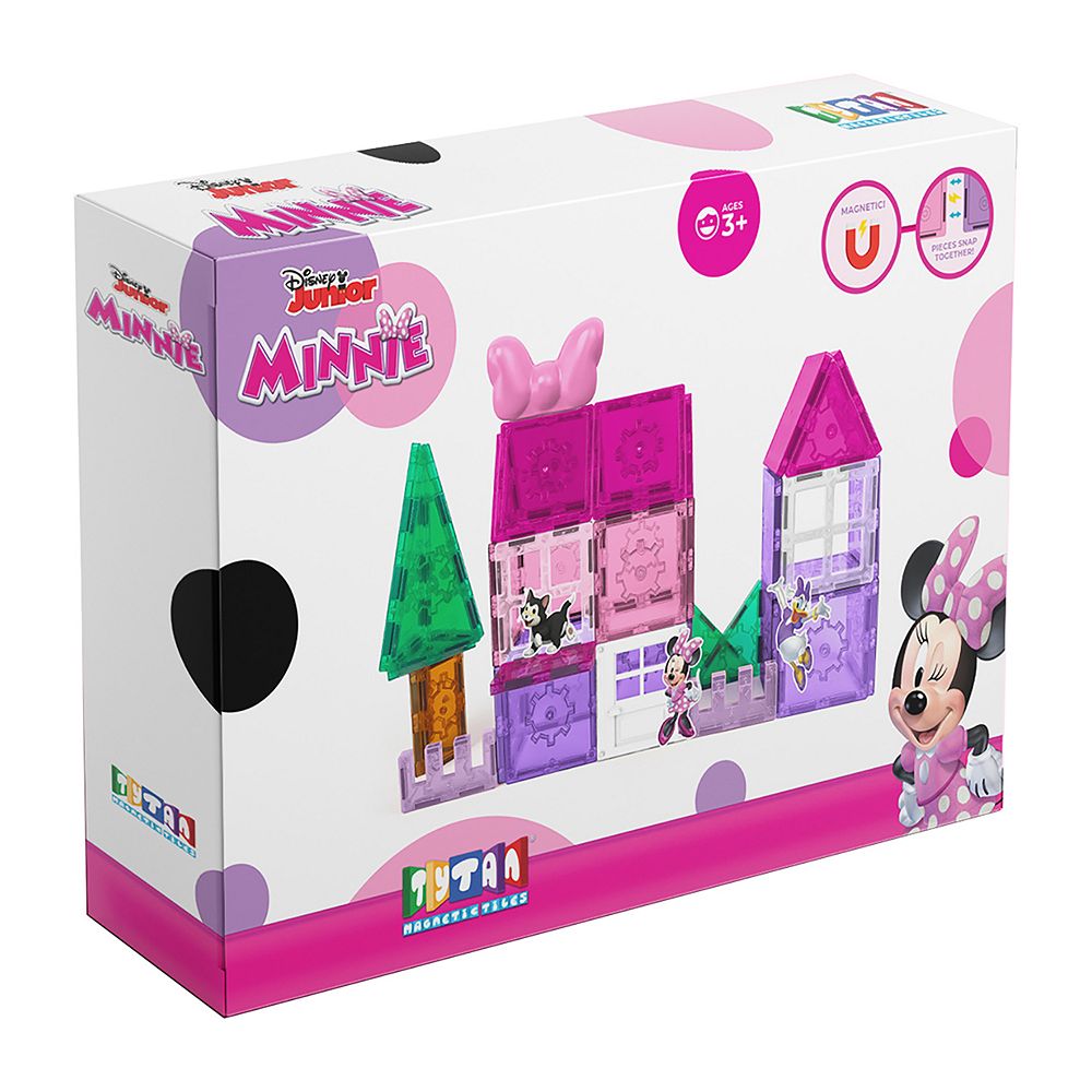 Disney Junior Minnie Mouse Magnetic Tiles - 42-Piece Set by Tytan Toys