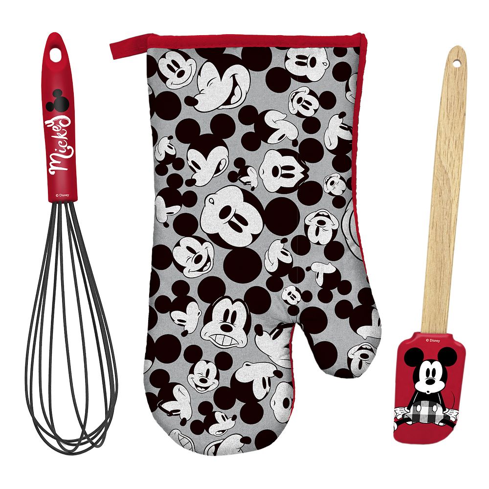 Disney's Mickey Mouse Spatula, Oven Mitt, and Whisk 3 Piece Baking Set