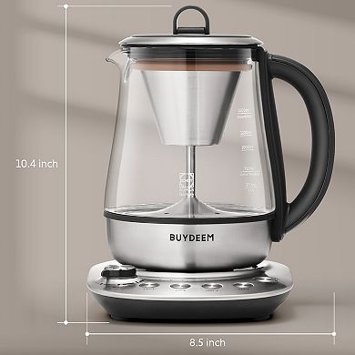 BUYDEEM K176 Tea Maker, 1.5L, Multifunctional Stainless Steel Kettle ...