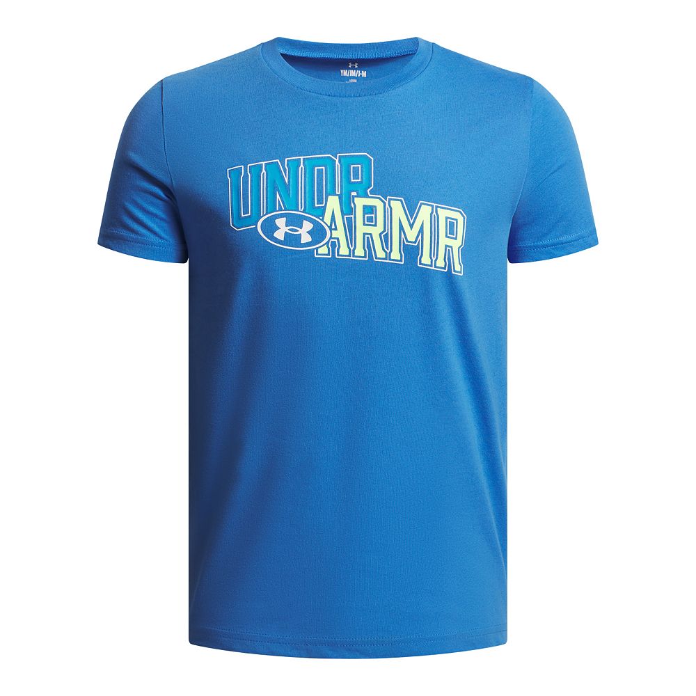 Boy 8-20 Under Armour Overlay Wordmark Short Sleeve Tee
