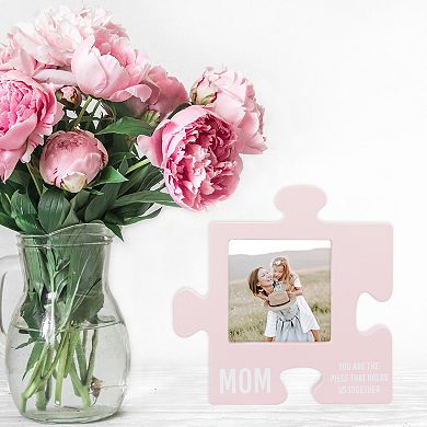 Belle Maison Mom Puzzle Piece 4" x 4" Frame Table Decor