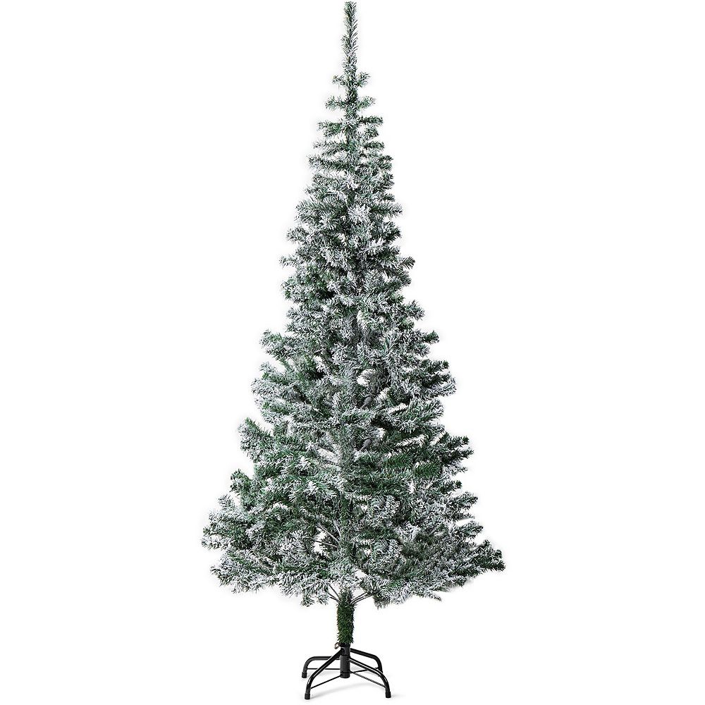 Twinkle Star 6 Ft Snow Flocked Artificial Christmas Tree, Snow Frosted ...