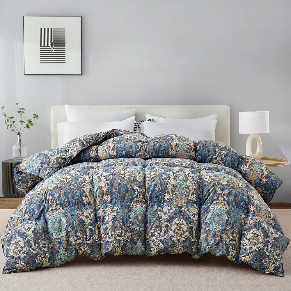 Unikome All Season Vintage Paisley Patterned Bedding- Goose Feather ...