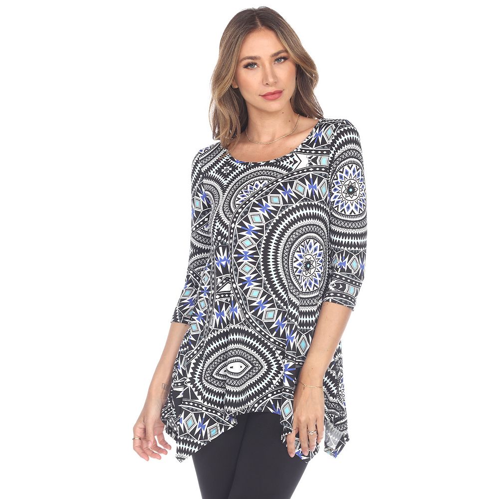 Women's Geometric Print Tunic Top
