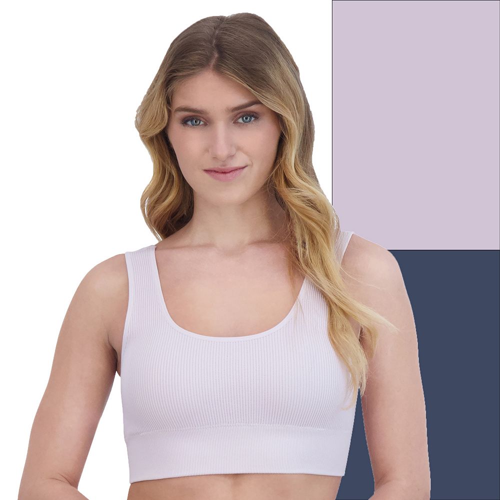 Juniors' SO® Seamless Wireless Ribbed Bralette 2-Pack SO51-027P2