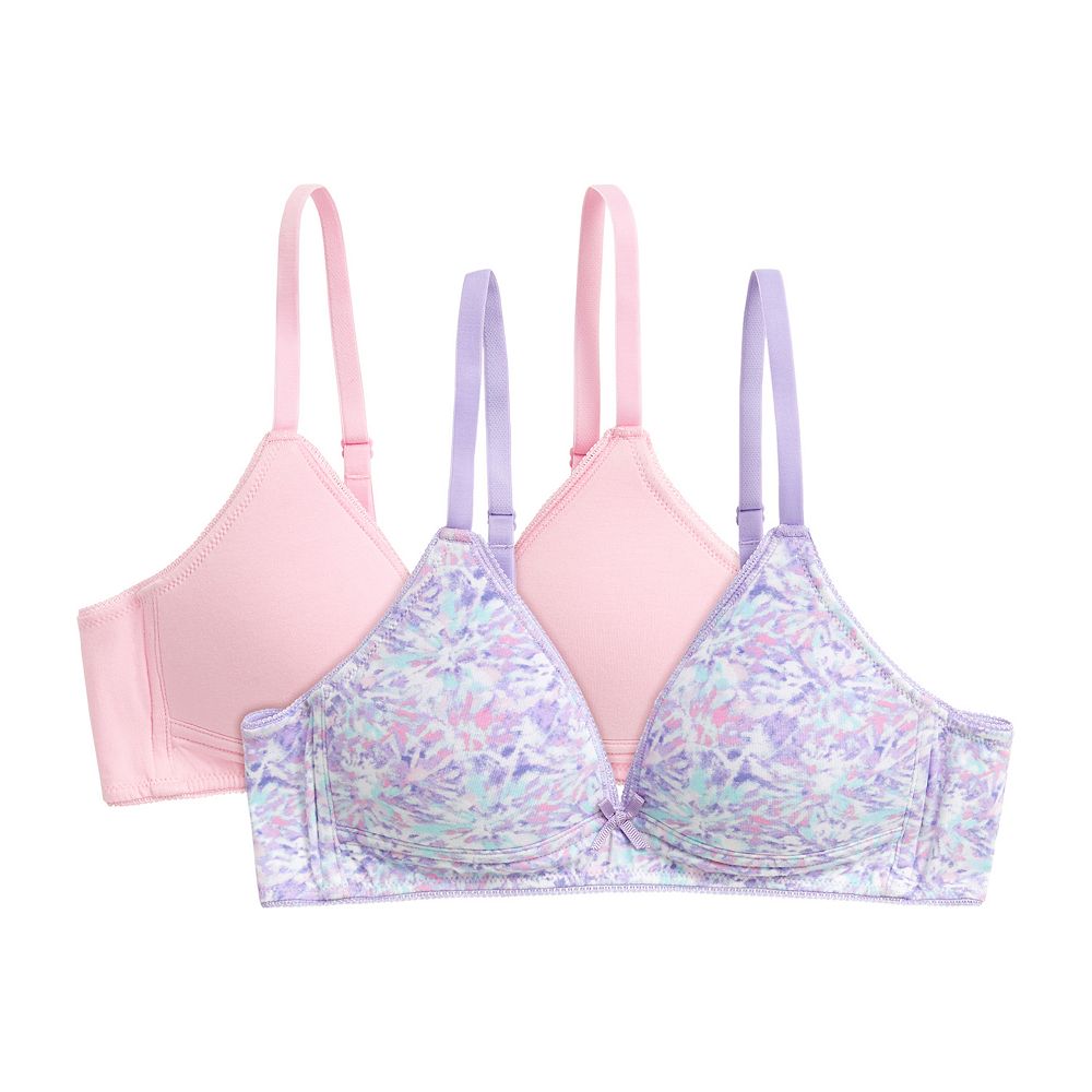 Girls SO® 2-Pack Wire Free Bras-36 A