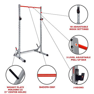 Sunny Health & Fitness Essential Multifunction Squat Power Rack