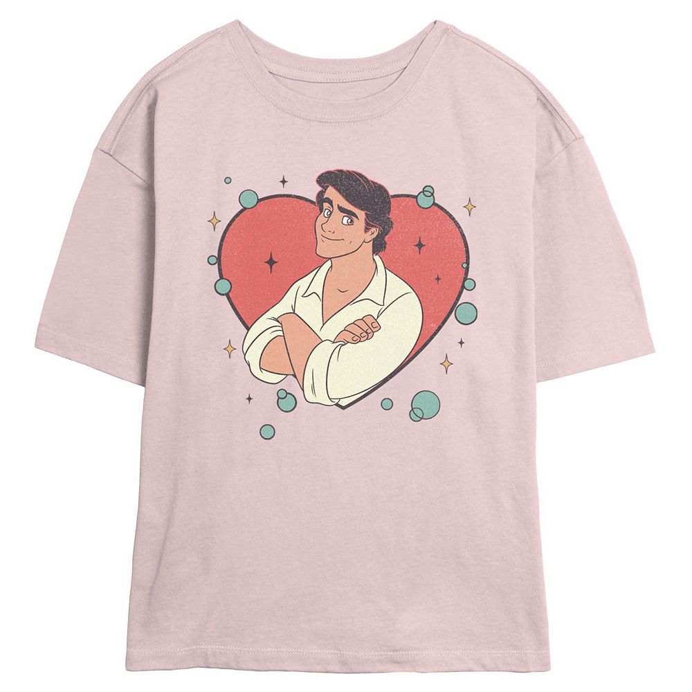 Disney's The Little Mermaid Prince Eric Heart Portrait Juniors' Skimmer ...