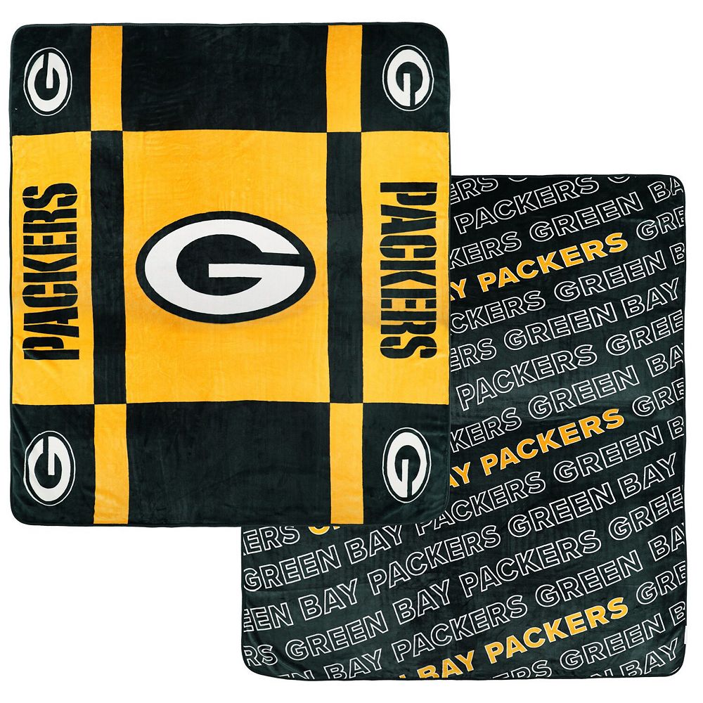 Pegasus Green Bay Packers 60 ۝ x 70 ۝ Reverse Block Double-Sided Ultra ...