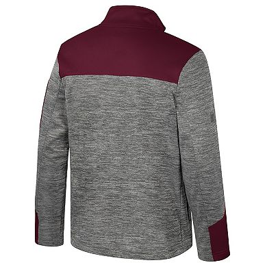 Men's Colosseum Gray/Maroon Virginia Tech Hokies Guard Full-Zip Jacket