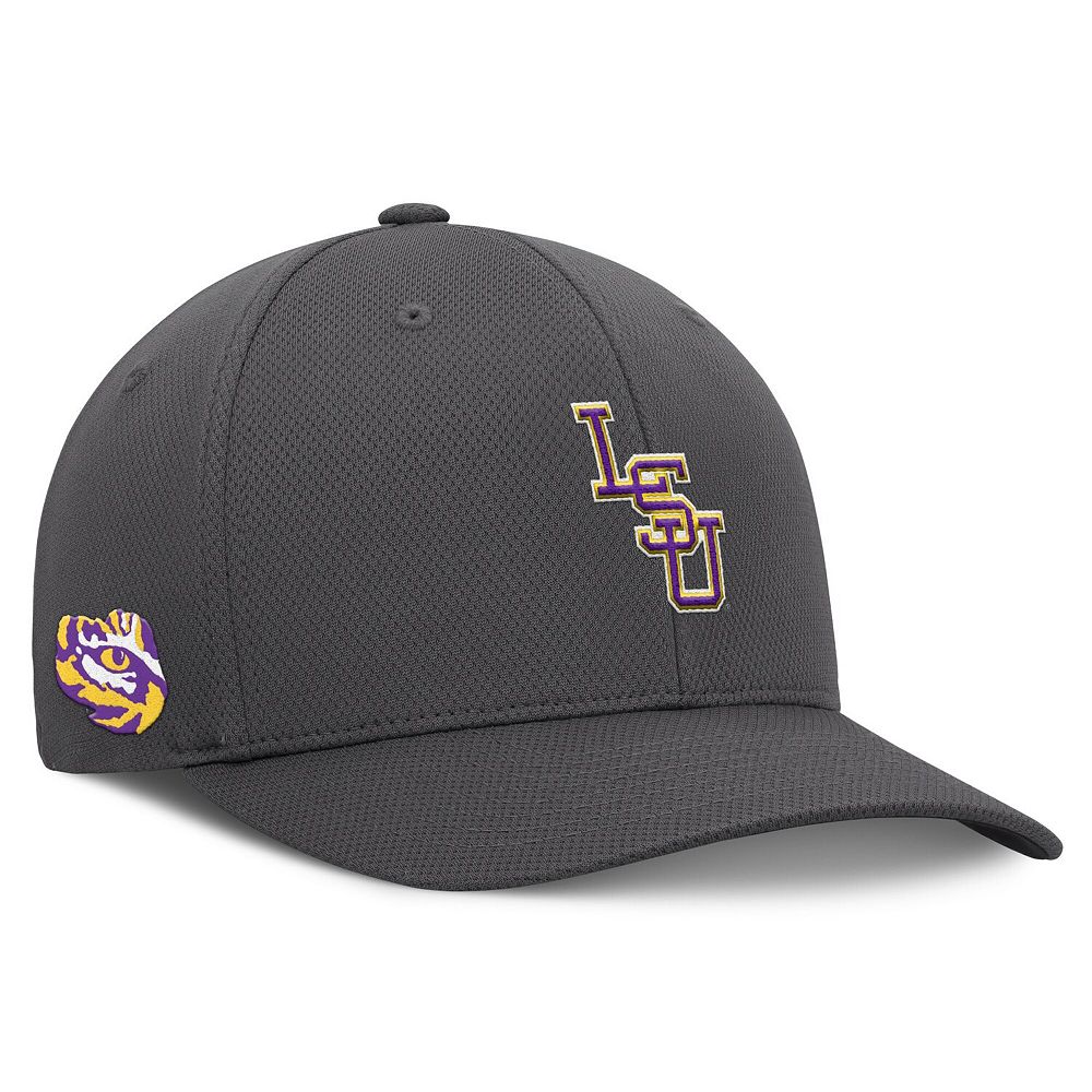 Men's Top of the World Charcoal LSU Tigers Reflex Logo Flex Hat