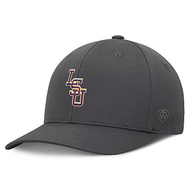 Men's Top of the World Charcoal LSU Tigers Reflex Logo Flex Hat