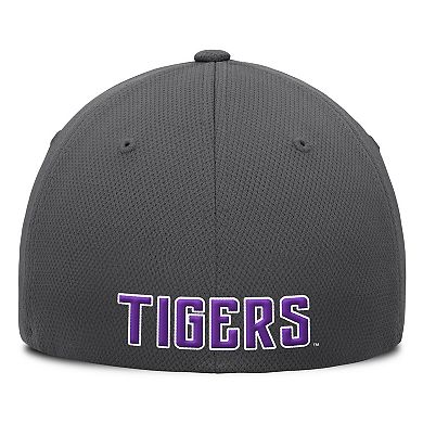 Men's Top of the World Charcoal LSU Tigers Reflex Logo Flex Hat