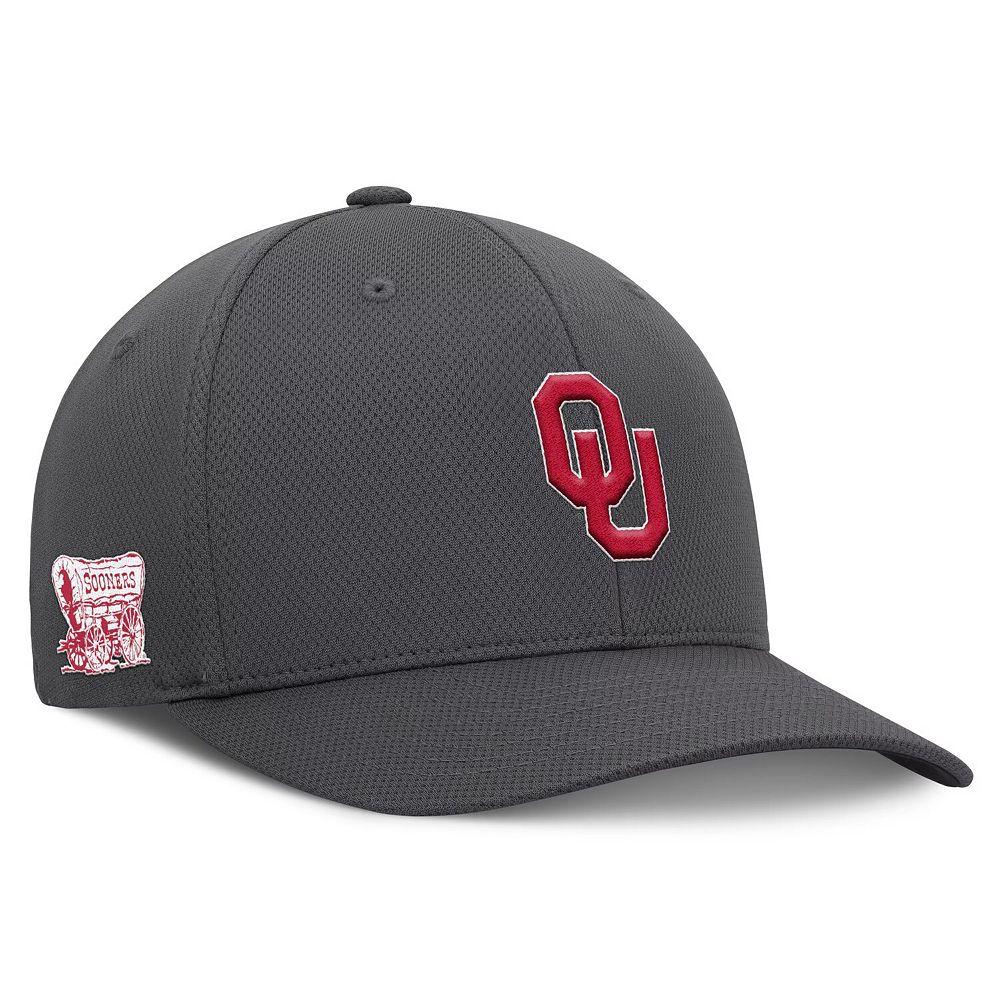 Men's Top of the World Charcoal Oklahoma Sooners Reflex Logo Flex Hat