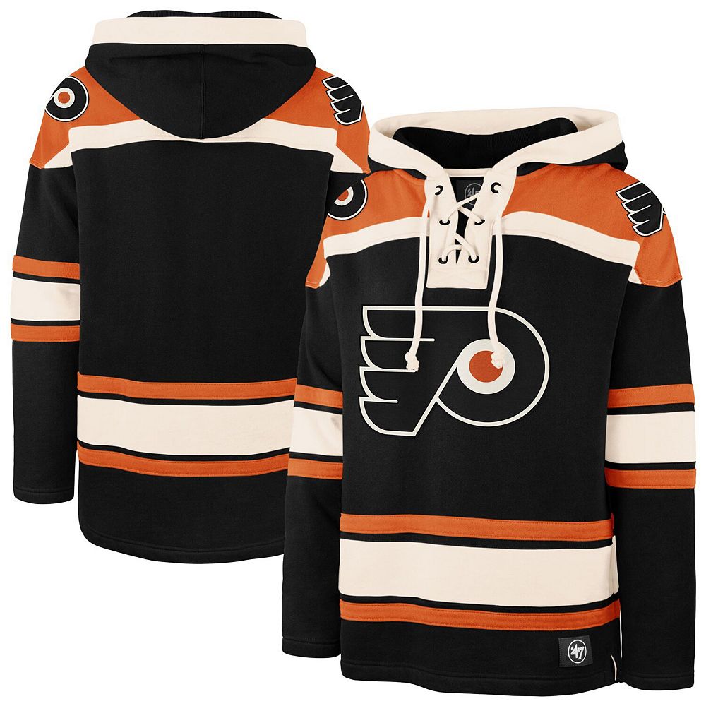 Men's '47 Black Philadelphia Flyers Big & Tall Superior Lacer Fleece ...
