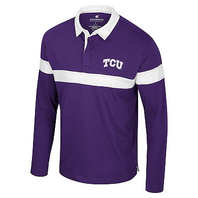Men's Colosseum Purple TCU Horned Frogs Too Cool For School Long Sleeve ...