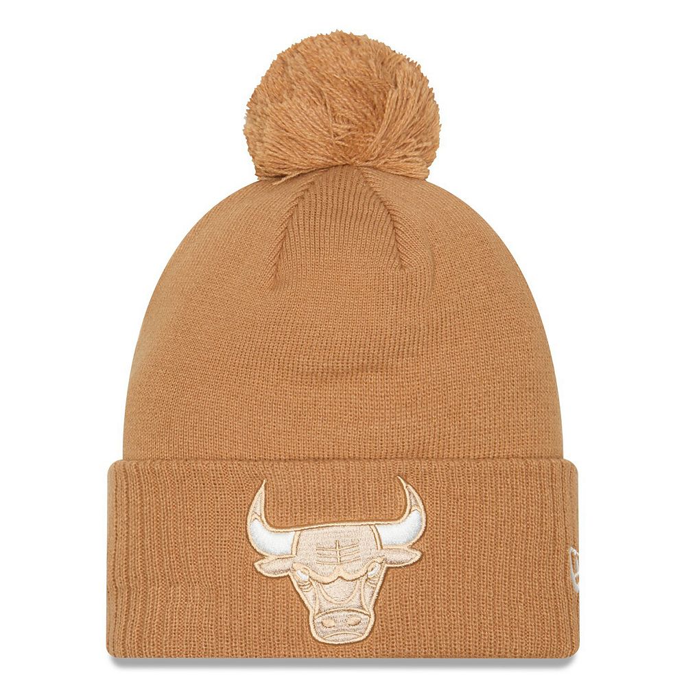 Men's New Era Tan Chicago Bulls 2024/25 City Edition Cuffed Knit Hat ...