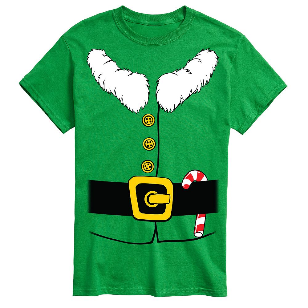 Men's Elf Suit Cosplay Graphic Tee Men's Elf Suit Cosplay Graphic Tee