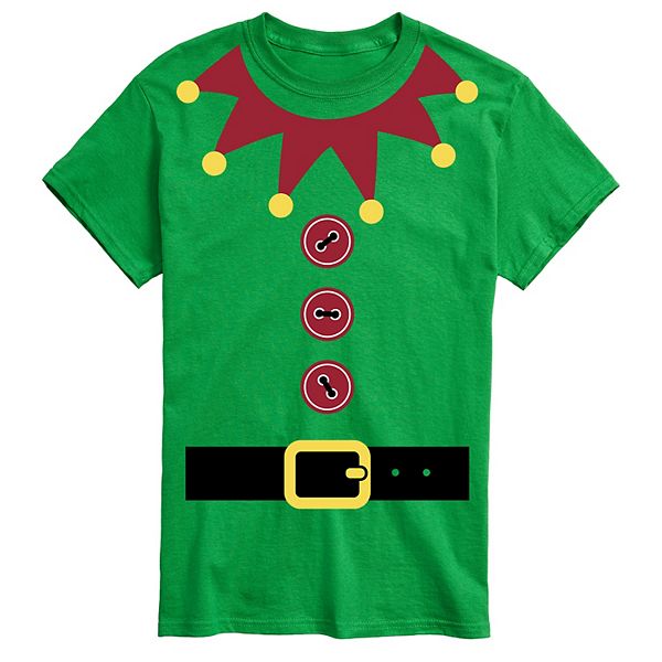 Men's Elf Suit Cosplay Graphic Tee Men's Elf Suit Cosplay Graphic Tee