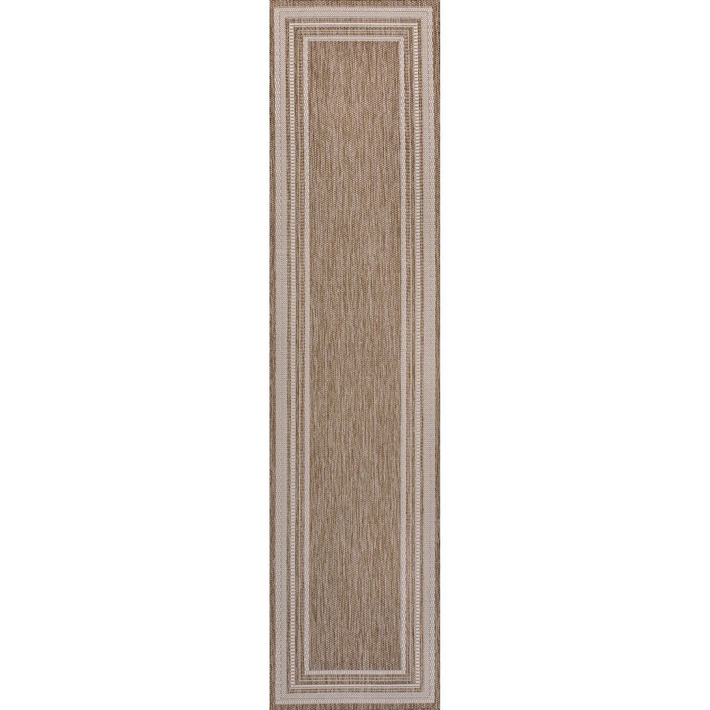 Dover Classic 3-stripe Border Indoor/outdoor Runner Rug