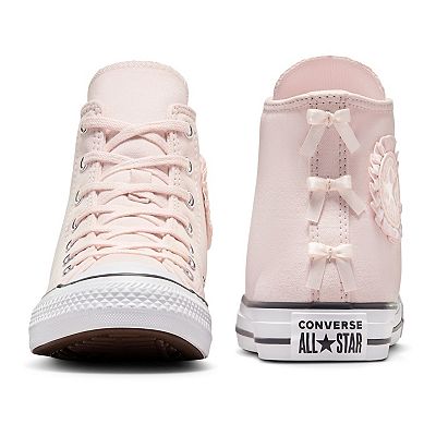 Pink bow converse store