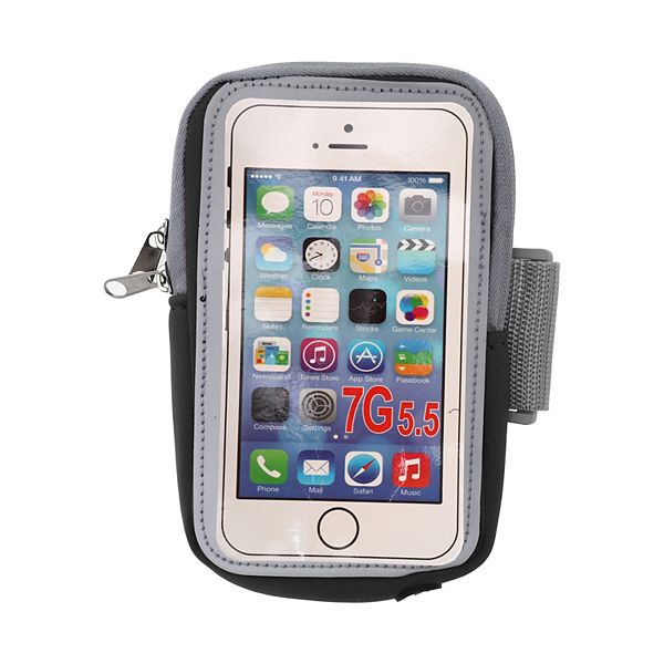 1 Pc Classic Arm Phone Holder with Zipper for Hiking Gym