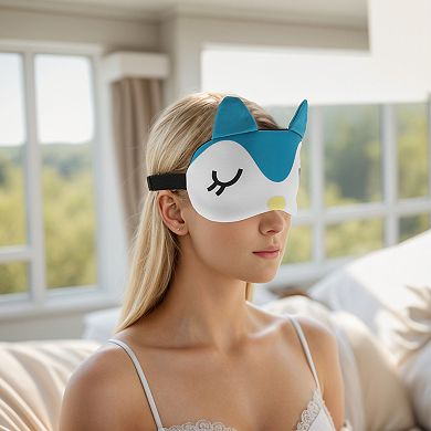 Soft Cute Penguins Eyes Sleep Mask Blue White Eye Shade Cover for ...