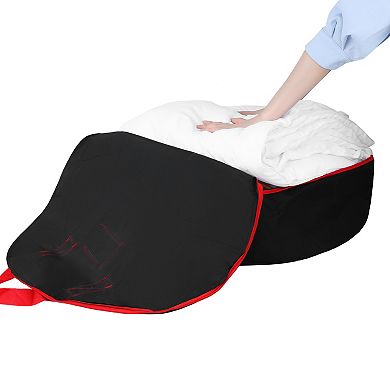 1 Pack Round Storage Bags with Handles, Moving Bags for Clothes ...