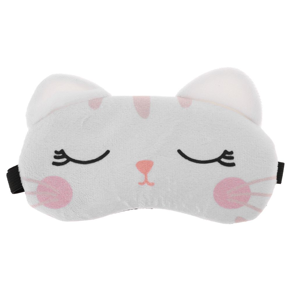 Soft Cute Cat Eyes Sleep Mask White Eye Shade Cover for Rest for Travel ...
