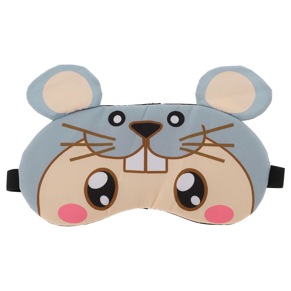 Soft Cartoon Mouse Eyes Sleep Mask Gray Eye Shade Cover for Rest for ...