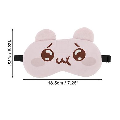 Soft Cartoon Cute Sleep Mask Pink Eye Shade Cover for Travel for Rest 1 Pc