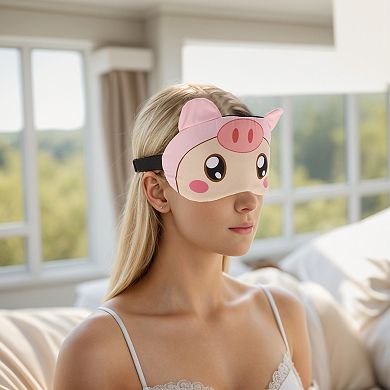 Soft Cartoon Pig Eyes Sleep Mask Pink Eye Shade Cover for Rest for ...