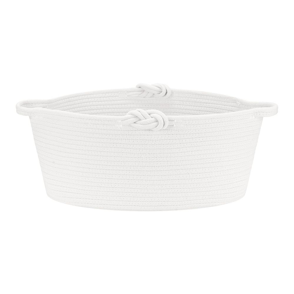 1 Pack Woven Storage Basket Bin with Handle for Blankets, Clothes ...