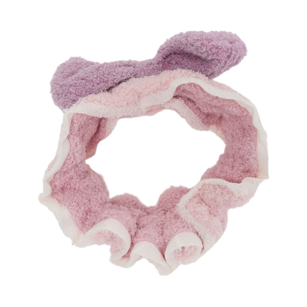 Cute Plush Washing Face Knot Bow Headwrap for Women 8.27"x2.76" 1 Pc