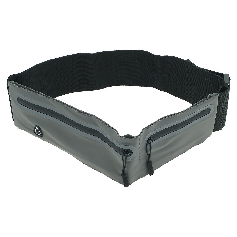1 Pc Double Pocket Running Waist Pack with Magic Tapes for Hiking Gym