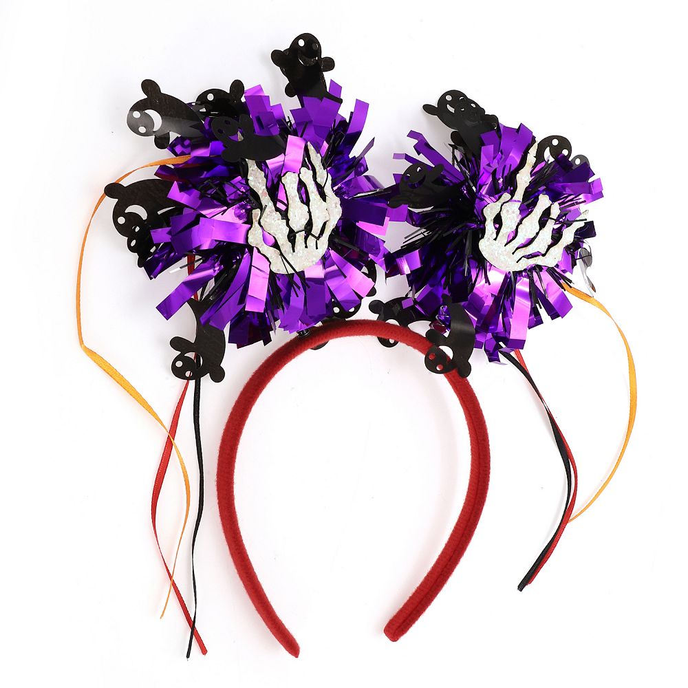 Novelty Skeleton Hand Pattern Headband Red Purple 1 Pc