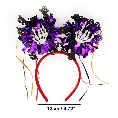 Novelty Skeleton Hand Pattern Headband Red Purple 1 Pc
