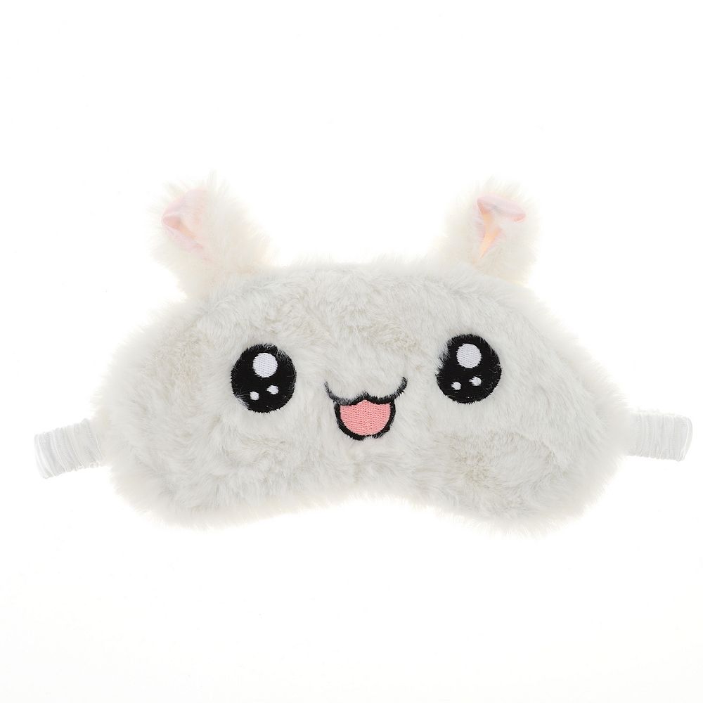 Soft Happy Rabbit Eyes Sleep Mask Beige Eye Shade Cover for Rest for ...
