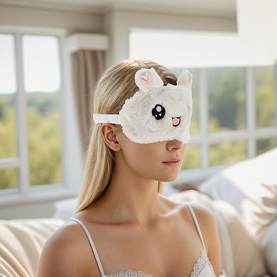 Soft Happy Rabbit Eyes Sleep Mask Beige Eye Shade Cover for Rest for ...