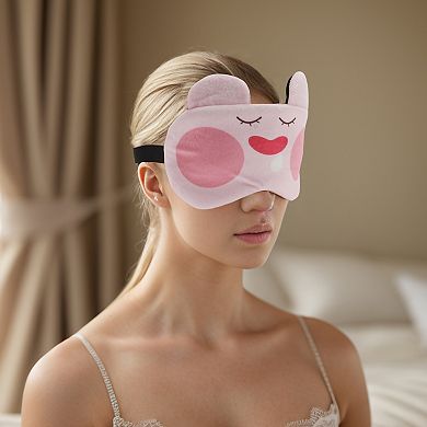 Soft Cartoon Drooling Sleep Mask Pink Eye Shade Cover for Travel for ...
