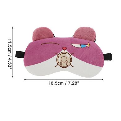 Soft Cartoon One Eye Sleep Mask Purple White Eye Shade Cover for Travel ...