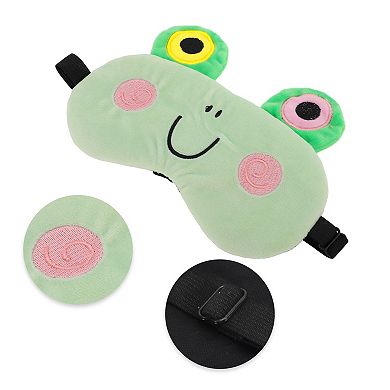 Soft Cartoon Frog U-shaped Mouth Sleep Mask Green Eye Shade Cover for ...