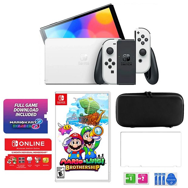 Switch OLED MarioKart 8 Bundle with Accessories Brothership