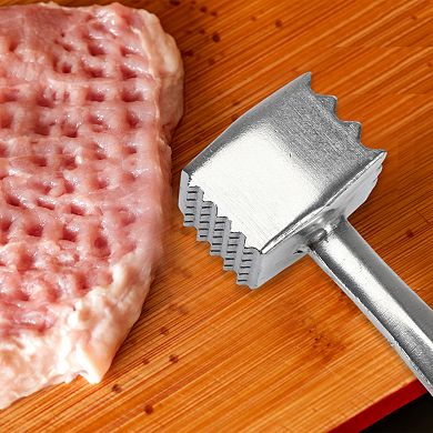 Meat Tenderizer, Kitchen Dual-Sided Aluminium Meat Mallet Use for ...