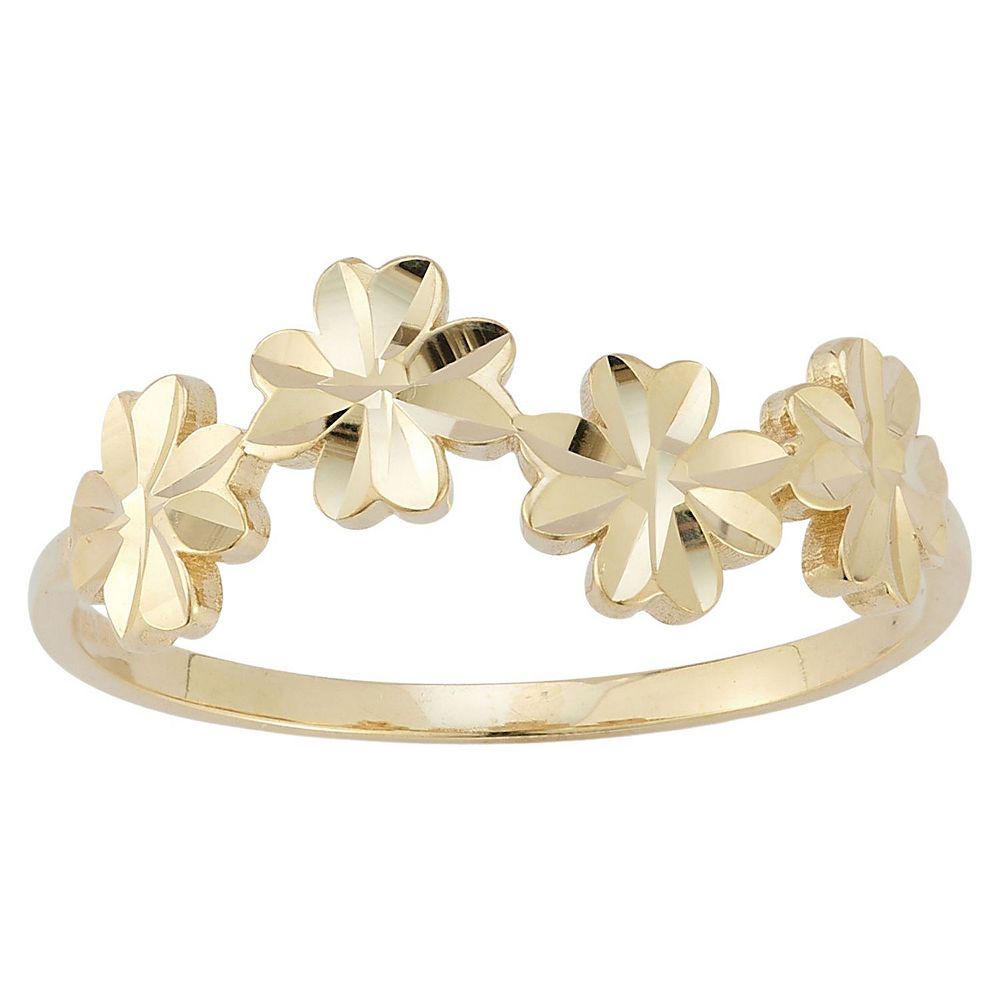 LUMINOR GOLD 14k Gold Multi Flower Ring